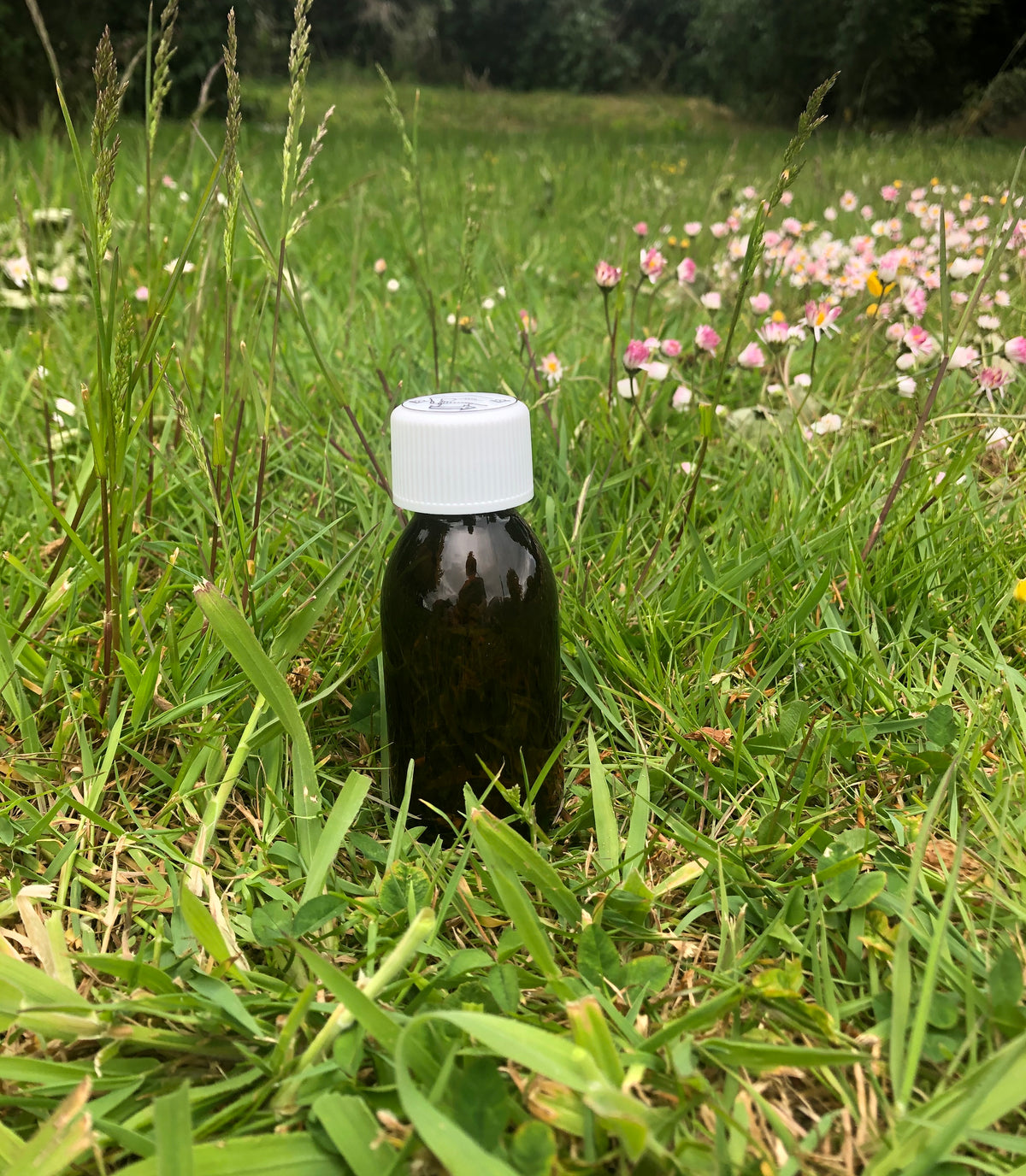 125 ml Medical Round Amber Glass Bottle - Bomar Aromatherapy