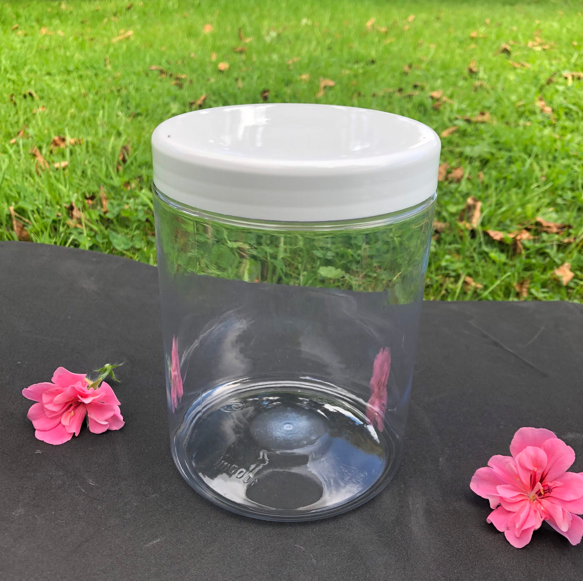 1000ml Clear Plastic Jar - (100mm diameter) — Bomar Aromatherapy