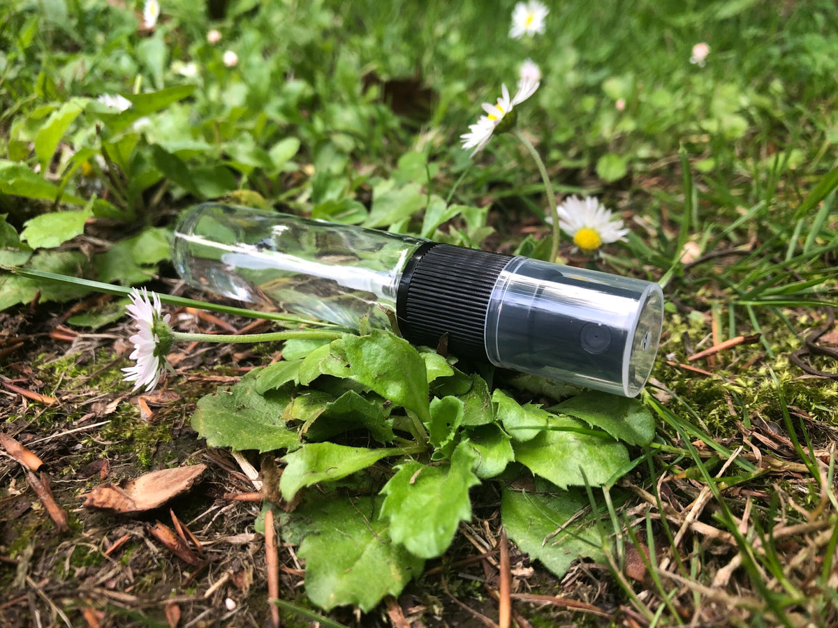 Clear Glass Rollette Bottle with Atomiser (spray) 10ml — Bomar Aromatherapy